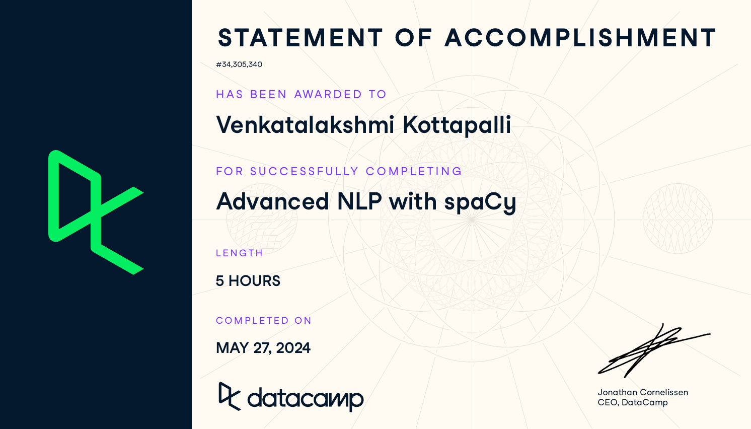 Venkatalakshmi Kottapalli Portfolio