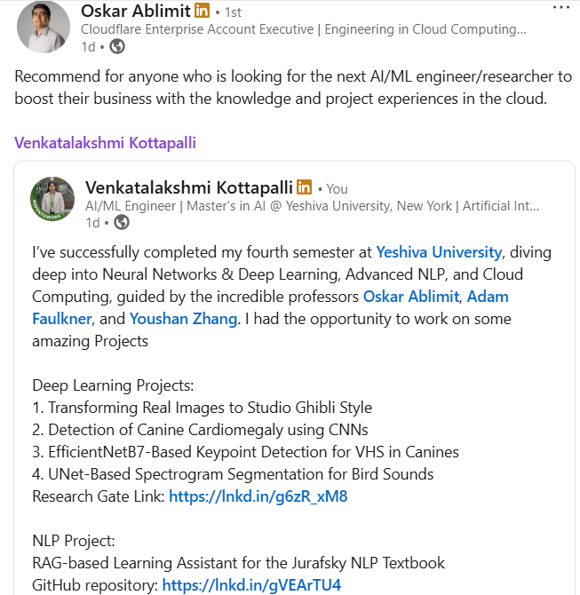 Venkatalakshmi Kottapalli Portfolio