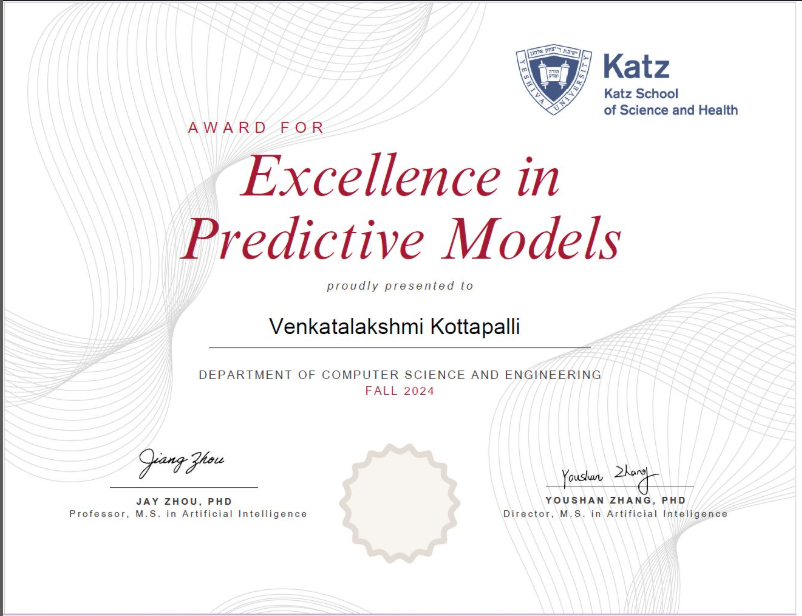 Venkatalakshmi Kottapalli Portfolio